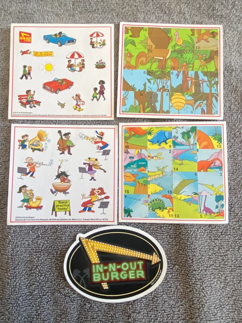 IN N OUT Burger Sticker Set - In-N-Out -Double Double - Food £3.82 ...