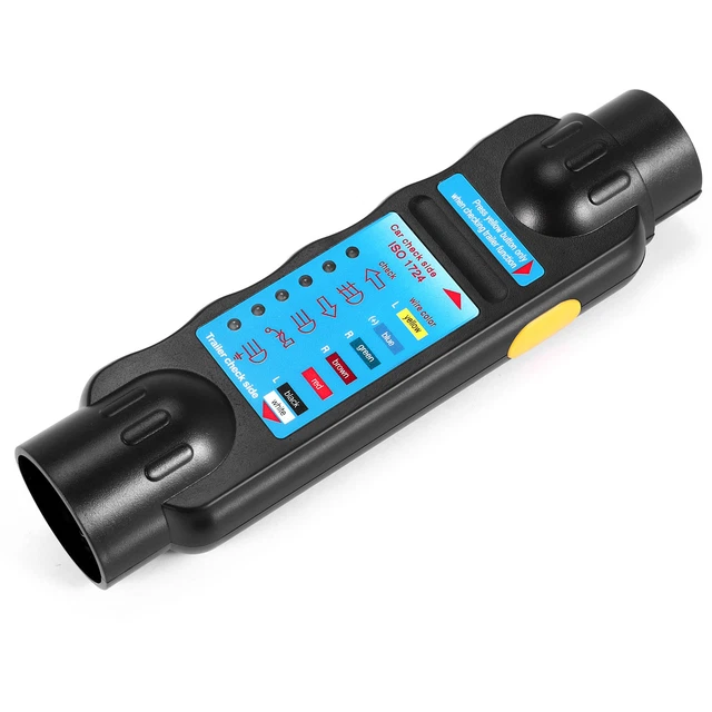 TESTEUR DE REMORQUE 7 Cœurs 12 V RV Testeur de de Câblage Plug Socket ...