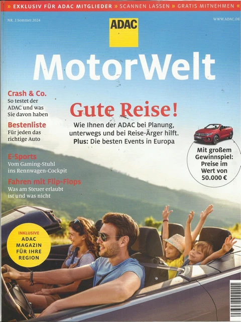 ADAC MOTORWELT HEFT Nr. 2 Sommer 2024 mit Beilage NEU & UNGELESEN EUR 1,00 - PicClick DE