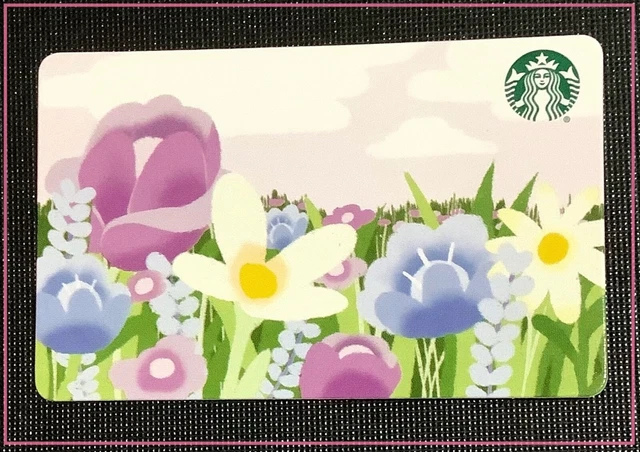🇨🇦 CANADA 2025 Starbucks Spring Flower (Mag Strip ) Gift Card — New $2. ...