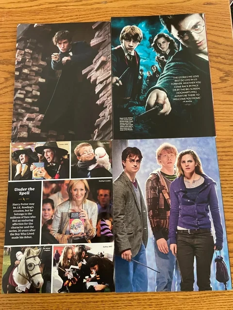 4 HARRY POTTER MAGAZINES Time NEWSWEEK Hollywood Spotlight COLLECTOR'S ...
