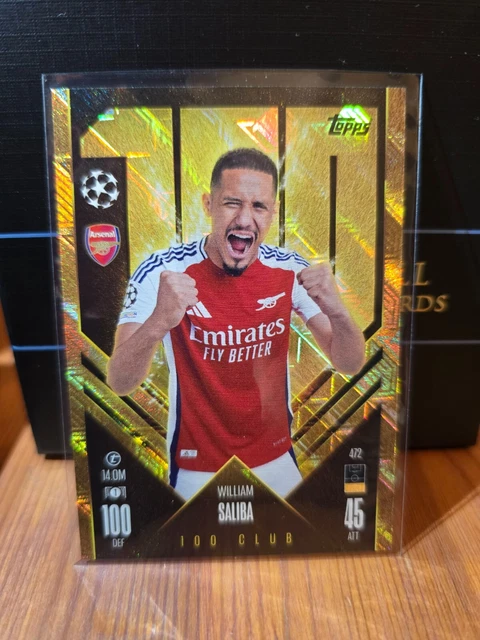 TOPPS MATCH ATTAX 2024/25 100 CLUB William Saliba 472 EUR 2,00 - PicClick FR