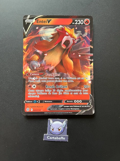 CARTE POKÉMON ENTEI V 022/172 EB09 Stars Etincelantes NEUF EUR 6,85 ...