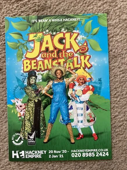 JACK AND THE Beanstalk at the Hackney Empire promotional postcard £2.20 ...