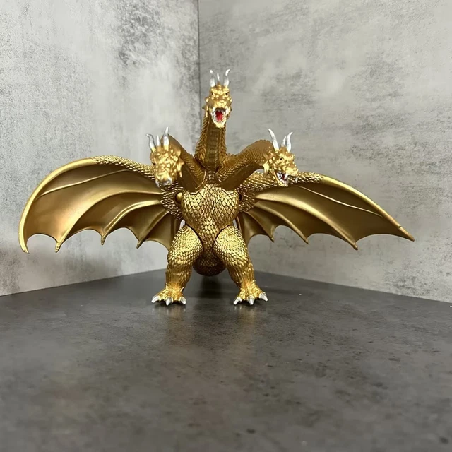 FIGURINE ARTICULÉE GODZILLA Gold Dragon film roi du monstre Ghidorah ...