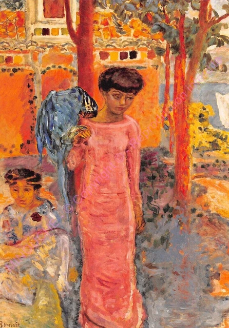 CARTE POSTALE ART PIERRE BONNARD Femme au perroquet EUR 3,00 - PicClick IT