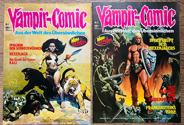 SELTEN! VAMPIR-COMIC NR. 1 & 2 - Horror-Klassiker aus den 70ern - Top ...