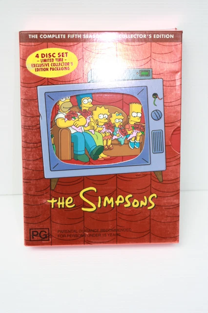 THE SIMPSONS THE COMPLETE 5TH SEASON DVD COLLECTOR’S EDITION 4 Discs R4 ...
