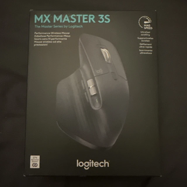 LOGITECH MX MASTER 3S Wireless Mouse - Graphite £78.70 - PicClick UK