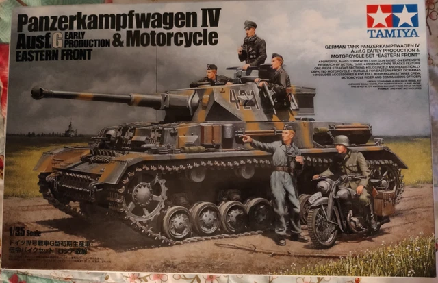 TAMIYA - 25209 - Panzerkampfwagen IV Ausf. G with Motorcycle - NEU/OVP ...