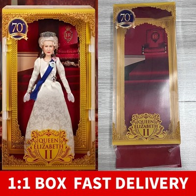 11.5 INCH RESIN Barbie Signature Queen Elizabeth Jubilee Toy Royalty ...