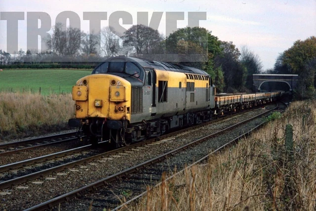 35MM SLIDE BR British Rail Diesel Loco Class 37 37087 Whitacre 1996 ...