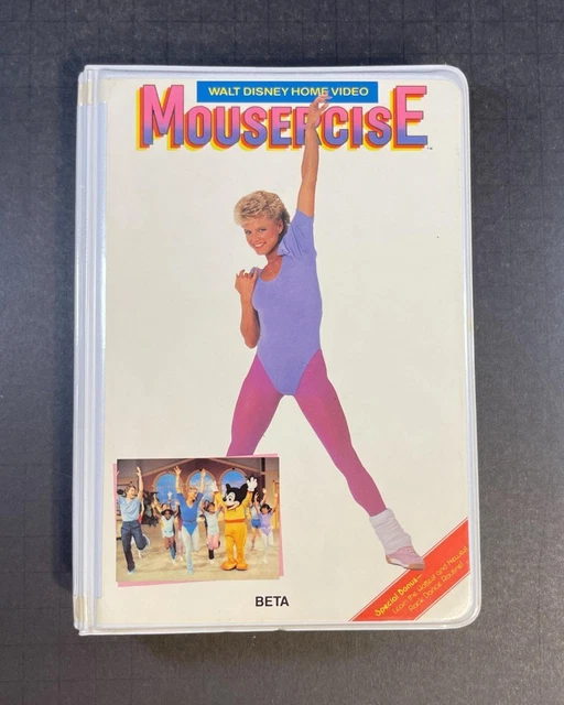 WALT DISNEY BETAMAX NOT VHS Mousercise 1985 Mickey Mouse Aerobics for ...