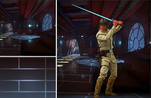 POSTER BACKDROP SHIPS Rolled~Star Wars~Access For Hot Toys 1/6 Figure ...