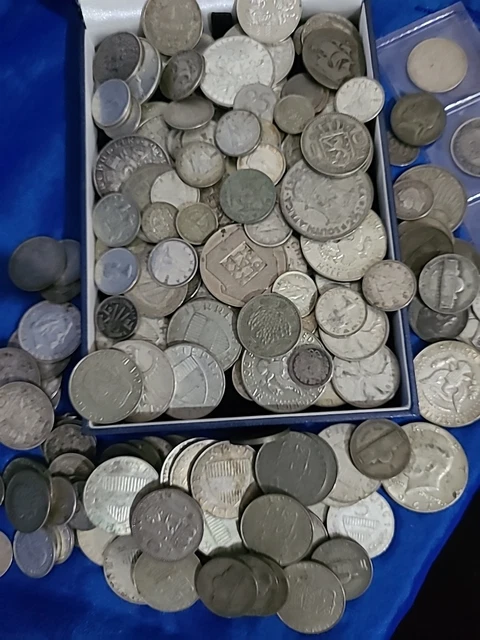 WORLD SILVER COINS 1 Oz Silver Investment Bulk Joblot Nice Coins Mixed ...