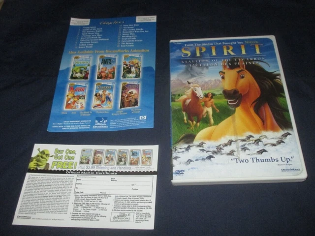 SPIRIT: STALLION OF The Cimarron (DVD, 2002, Full Screen) $9.99 ...