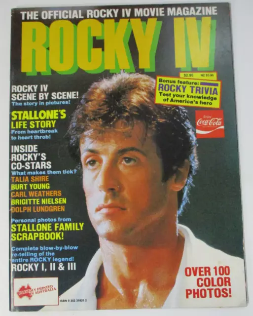 ROCKY IV, THE Official Movie Magazine - 1985 Sylvester Stallone $64.95 ...