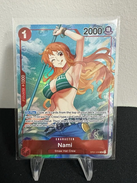 OP01-016 NAMI ENGLISH Alt Art One Piece Card Game £135.00 - PicClick UK