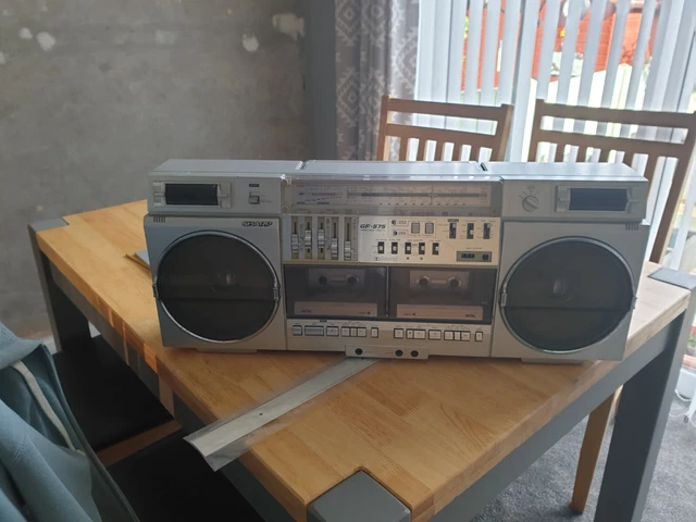 SHARP GF-575E STEREO Radio Cassette Ghetto Blaster £199.00 - PicClick UK