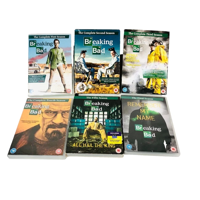 BREAKING BAD COMPLETE Season 1 2 3 4 5 6 Final DVD Collection Job Lot £ ...