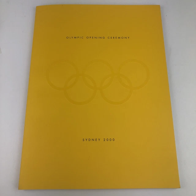 SYDNEY 2000 OLYMPICS Opening Ceremony Official Book Yellow Olympic ...