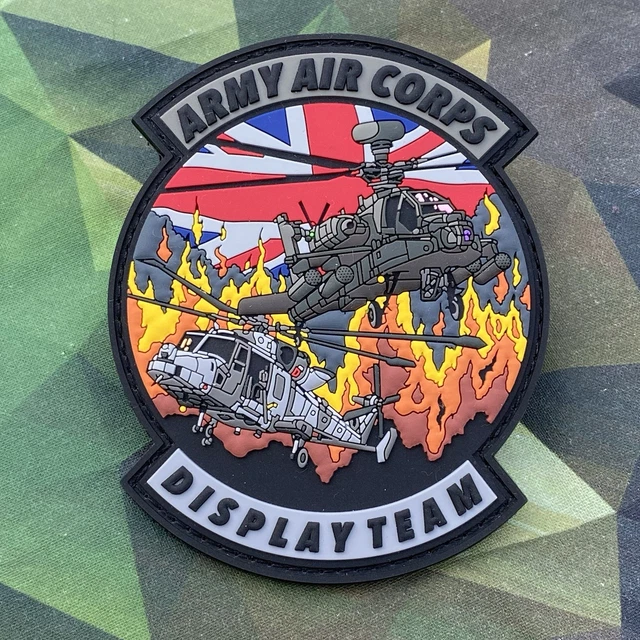 ARMY AIR CORPS Display Team PVC Patch AH-64 Apache AW 159 Wildcat ...