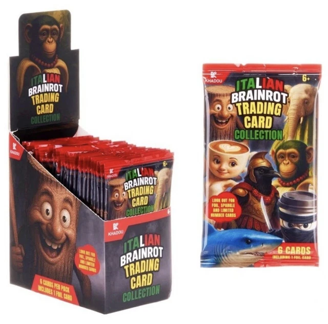ITALIAN BRAINROT TRADING Card Game | Khadou | Booster Box | 24 Packs ...