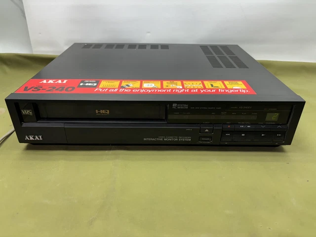 VINTAGE AKAI VS-240EV VHS Video Cassette Recorder £126.32 - PicClick UK