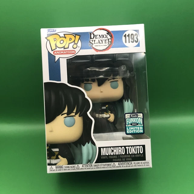 DEMON SLAYER MUICHIRO Tokito 1193 Funko Pop Limited ED Shared Sticker ...