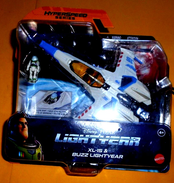 MATTEL DISNEY PIXAR Lightyear Hyperspeed Series XL-015 & Buzz Lightyear ...