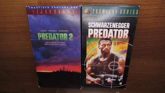 VINTAGE PREDATOR & Predator 2 VHS cassette tape set 1990 Fox Video £9.60 - PicClick UK