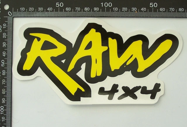 VINTAGE RAW 4X4 SUSPENSION SHOCK ABSORBERS CAR RACING SPONSOR SHOP ...