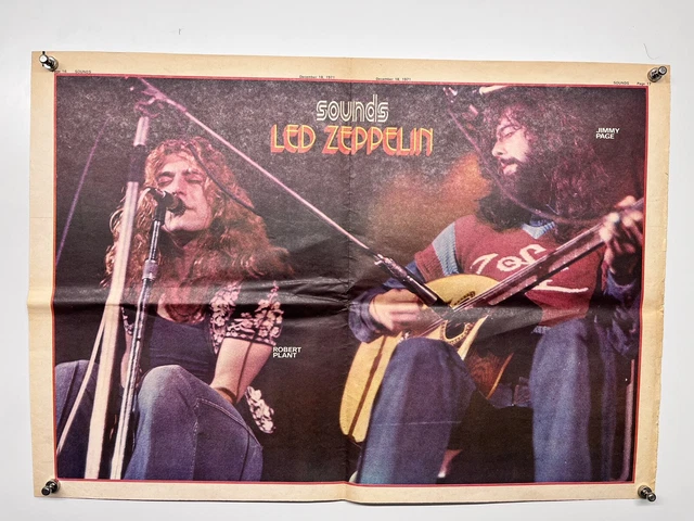 LED ZEPPELIN AFFICHE JIMMY Page Robert Plant Sons Journal Escarpins Femme 1971 EUR 38,03 ...