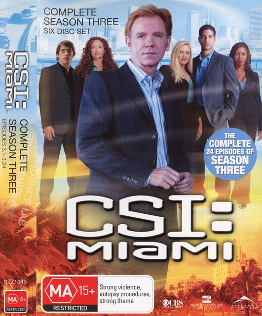 CSI: MIAMI - Complete Season Three DVD (Region 4) VGC Thick Case $15.96 ...