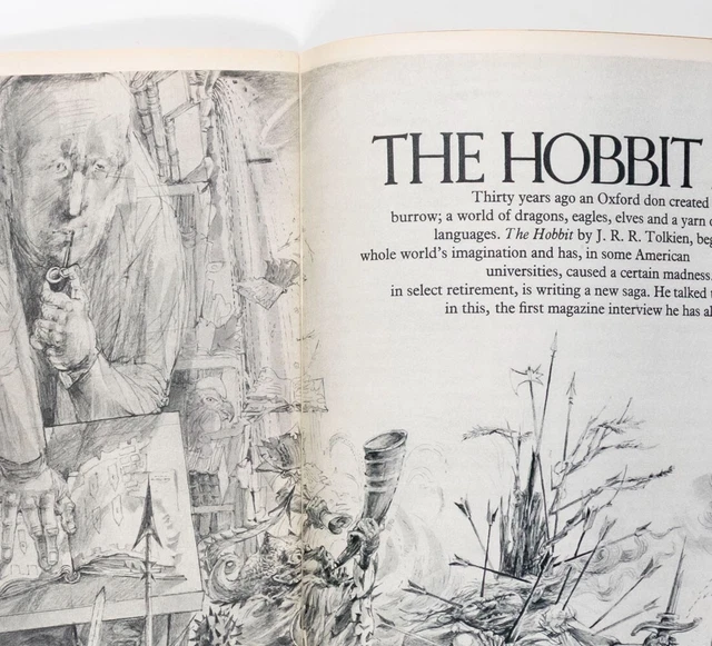 JRR TOLKIEN 1ST magazine interview 1960's SUNDAY TIMES Lord of The ...
