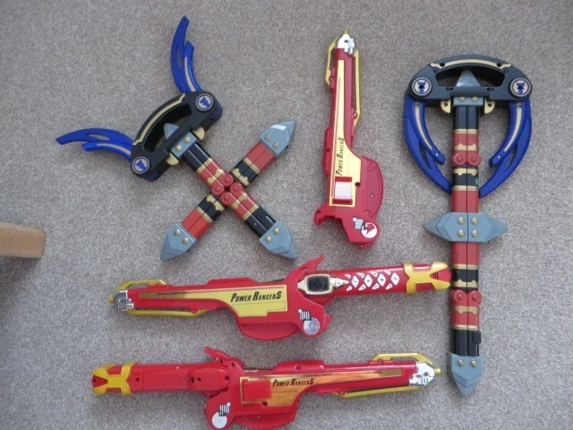 POWER RANGERS NINJA Storm Lot/Bundle-Weapon/Blaster/Samurai Sword ...