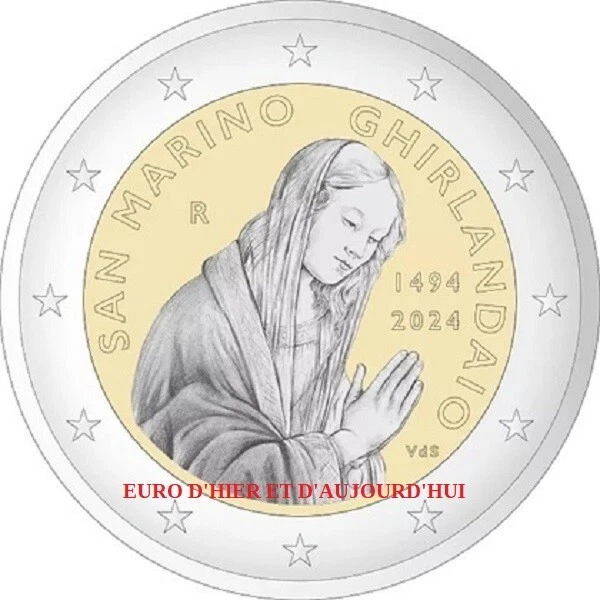 PREVENTE 2 EURO Saint-Marin 2024 530 ans de la mort de Domenico Ghirlandaio EUR 0,01 - PicClick FR