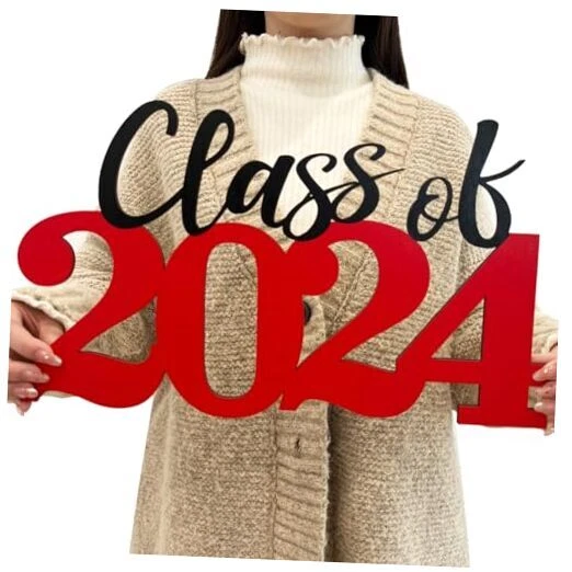 CLASS OF 2024 Wooden Sign Graduation Decorations 2024 Graduation Photo ...