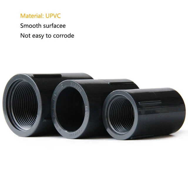 PVC PIPE FITTING Socket Straight Connector Gray UPVC female straight ...