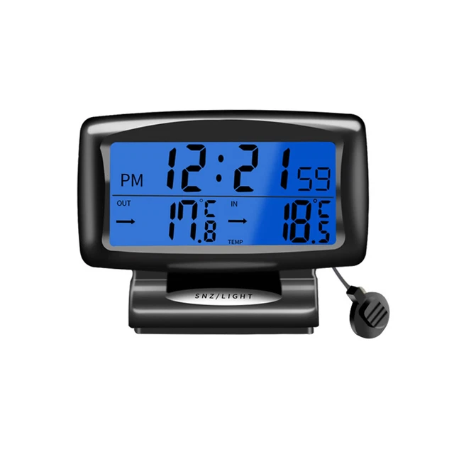 DIGITAL CLOCK AUTO Watch Thermometer Display Electronic Clock Car ...