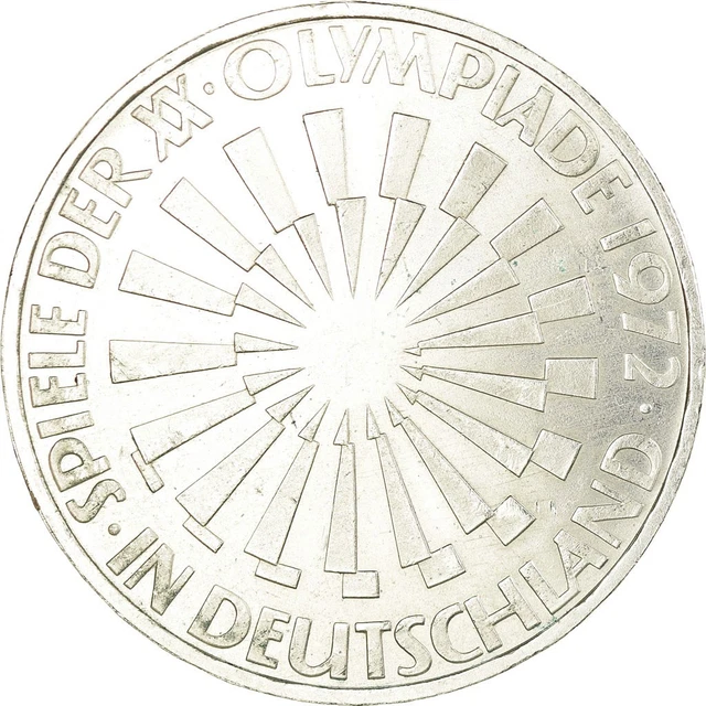 MONNAIE, RÉPUBLIQUE FÉDÉRALE allemande, 10 Mark, 1972, Karlsruhe, SUP ...
