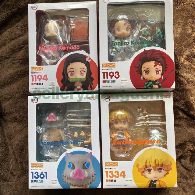 LOTTO NENDOROID DEMON Slayer Tanjiro Nezuko Zenitsu Inosuke Set di 4 ...