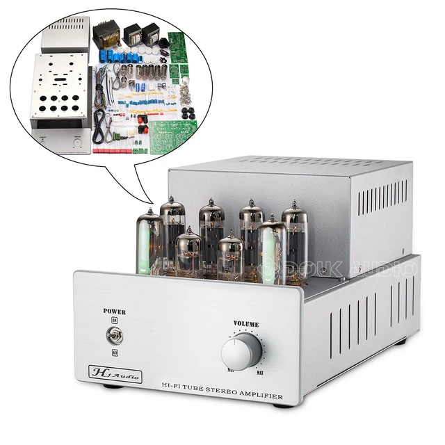 AMPLIFICATEUR À TUBE push-pull classe HiFi AB 6P14/EL84 kit amplificateur à tube stéréo EUR 403 ...