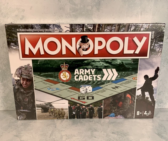 MONOPOLY ARMY CADETS Limited Edition Board Game *NEW WITH SLIGHT TEAR ...