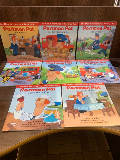 POSTMAN PAT BOOKS x 8 - John Cunliffe 1990’s softback £9.99 - PicClick UK