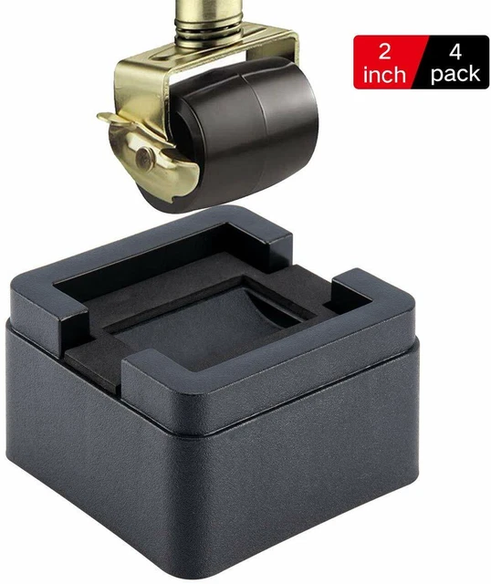 HMBEDUP 2'' HEAVY Duty Bed Risers Adjustable Bed Lifts Fits to ...