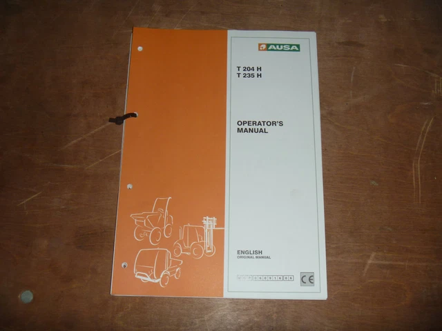 AUSA T204H MANUEL d'entretien du propriétaire du télémanipulateur compact guide de l'utilisateur ...
