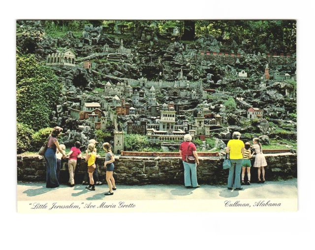 LITTLE JERUSALEM, AVE Maria Grotto Cullman AL VTG postcard UNP $8.17 ...