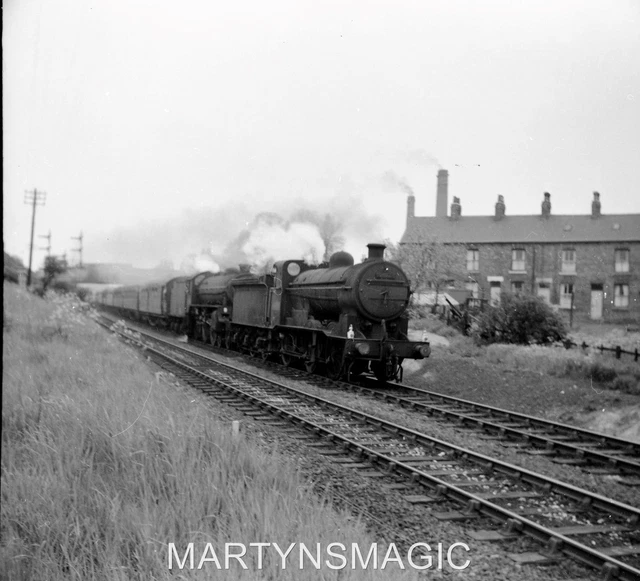 R-60X60MM RAILWAY NEGATIVE DH Loco's nr Stanley (Yorks) on the Methley ...