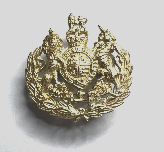 BRITISH ARMY CONDUCTORS Staybrite Rank Badge East West lugs 42 x 42 mm ...